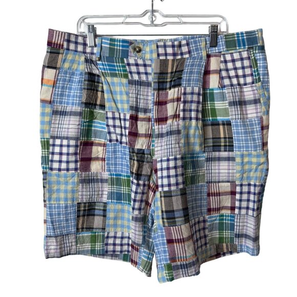 Berle | Shorts | Vintage Berle Shorts Sz 4 Madras Plaid Blue Golf ...